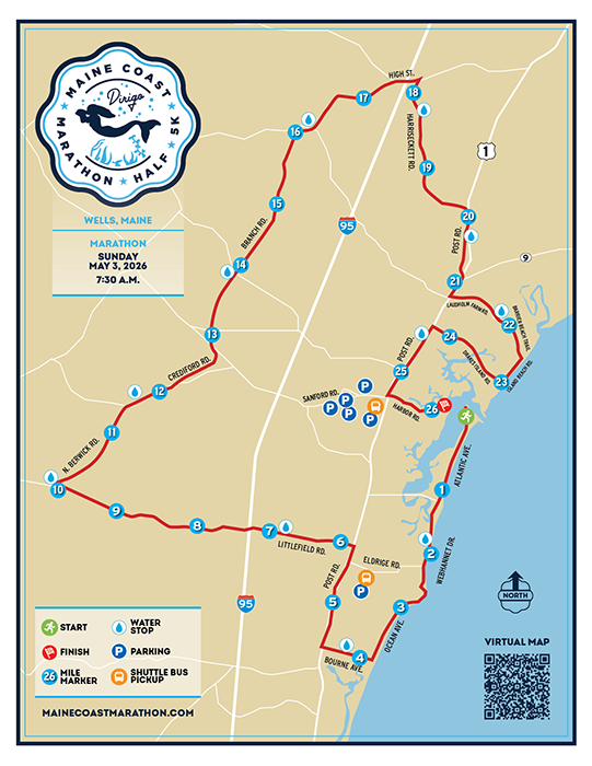 Maine Coast Marathon, Half Marathon & 5K Race Details